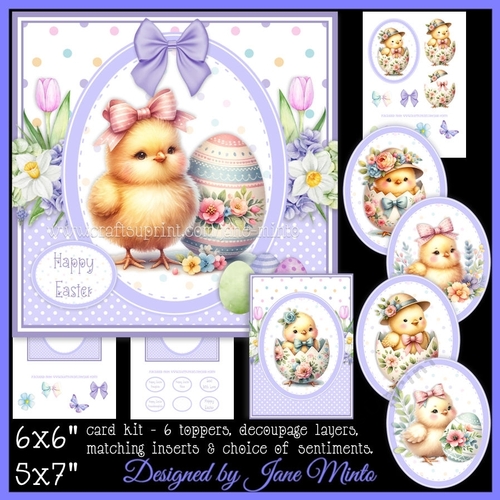 LITTLE CHICKS - bumper kit with decoupage - CUP1276702_57683 | Craftsuprint