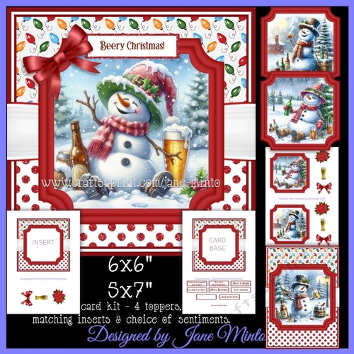 TIPSY SNOWMAN - CUP1347052_57683 | Craftsuprint