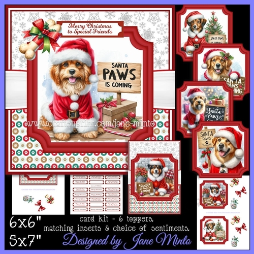 SANTA PAWS IS COMING - CUP1350269_57683 | Craftsuprint
