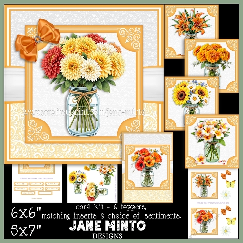 MASON JAR FLOWERS set 2 - CUP1361490_57683 | Craftsuprint