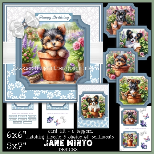 FURRY FLOWERS SET 1 - CUP1361711_57683 | Craftsuprint