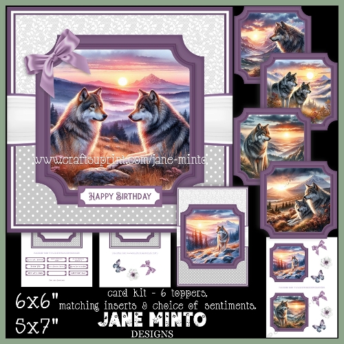 SUNSET WOLVES - CUP1368000_57683 | Craftsuprint