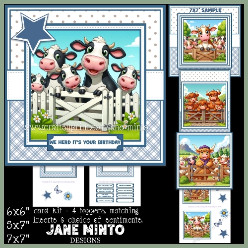 7x7, 6x6, 5x7 - HERD ITS YOUR BIRTHDAY - CUP1376486_57683 | Craftsuprint