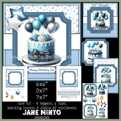 7x7, 5x7, 6x6 - BIRTHDAY CAKES - CUP1377849_57683 | Craftsuprint