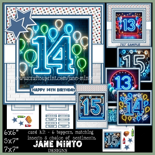 BIRTHDAY SIGNS 13, 14, 15 SET 2 - request - CUP1378600_57683 | Craftsuprint