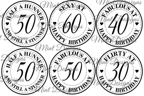 set of FUN BIRTHDAY digi stamps - CUP770903_57683 | Craftsuprint