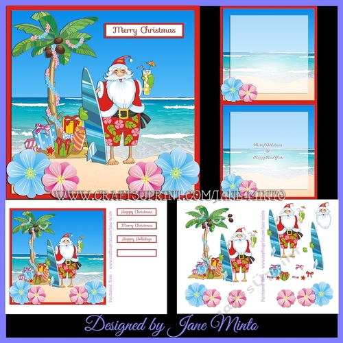 SURFING SANTA MINI KIT - CUP837877_57683 | Craftsuprint