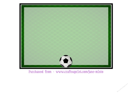 A5 INSERT BLANK - FOOTBALL - CUP840860_57683 | Craftsuprint