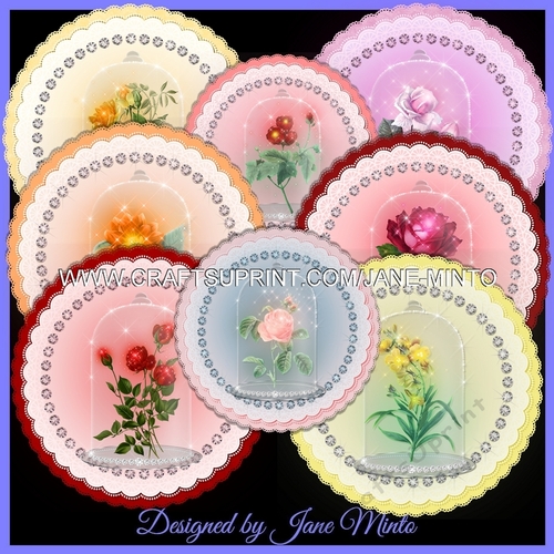 ENCHANTED FLOWER TOPPERS SET 1 - CUP843778_57683 | Craftsuprint