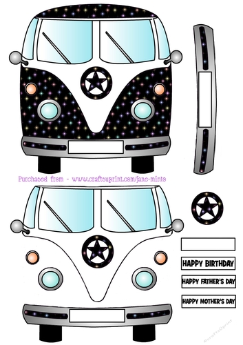 CAMPER VAN STEP BY STEP SHEET - SPACE - CUP863958_57683 | Craftsuprint