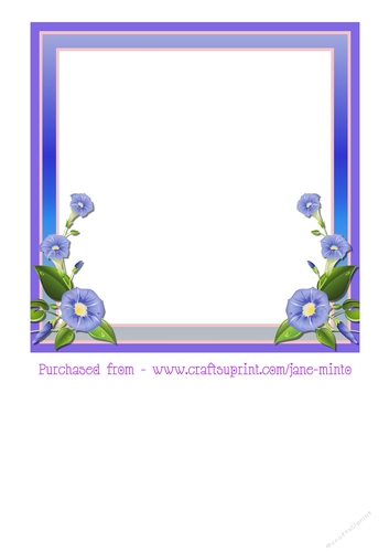 FLOWERS INSERT - CUP878613_57683 | Craftsuprint