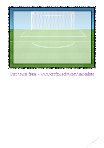 FOOTBALL GOAL INSERT - CUP884596_57683 | Craftsuprint