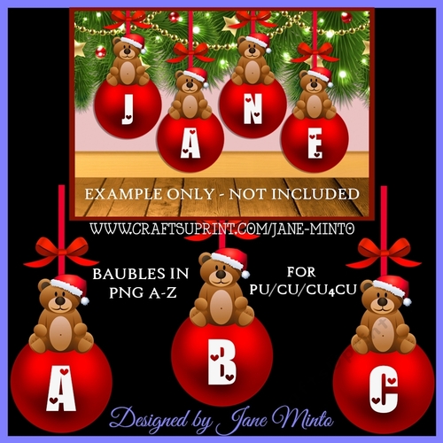 ALPHABET BAUBLES - CUP885753_57683 | Craftsuprint