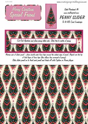 Christmas Tree Slider Card - CUP19369_108 | Craftsuprint
