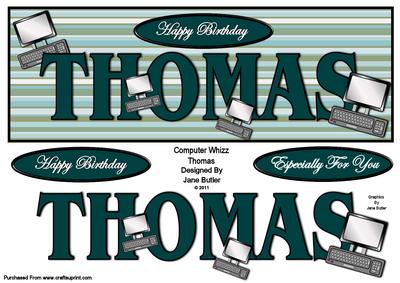 Computer Whizz - Thomas - CUP199920_108 | Craftsuprint