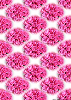 Pink Rose Fancy Background Sheet - CUP397479_108 | Craftsuprint