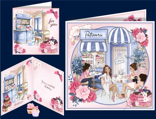 La Creme Patisserie Card Front & Inserts - CUP1204812_122915 | Craftsuprint