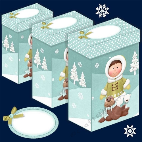 Eskimo Boy & Friends Gift Boxes - CUP1246497_122915 | Craftsuprint