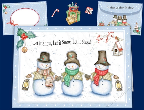 Happy Snowmen Friends - CUP1265526_122915 | Craftsuprint