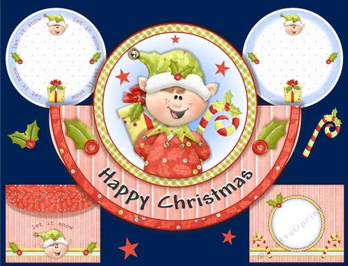 Christmas Elf Rocker Card - CUP1351049_122915 | Craftsuprint