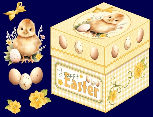 Happy Easter Box - CUP1365563_122915 | Craftsuprint