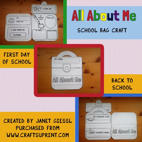All About Me School Bag Craft Bumper Kit - CUP724828_70151 | Craftsuprint
