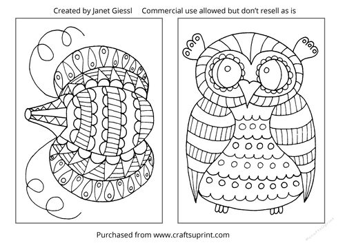 Fall Coloring Cards - Set 1 - CUP739649_70151 | Craftsuprint