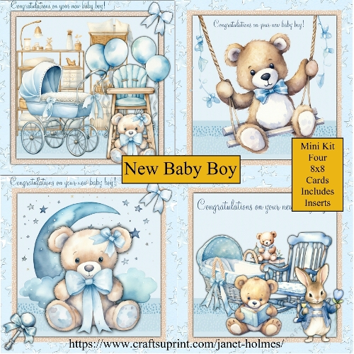 New Baby Boy kit 1 - CUP1357631_91280 | Craftsuprint