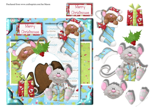 Merry Christmouse - CUP729050_6192 | Craftsuprint