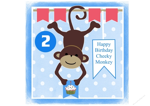 Cheeky Monkey Boy - CUP766013_6192 | Craftsuprint