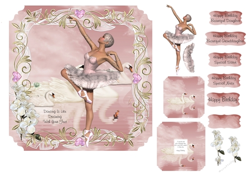 Swan Lake Ballet Dancer2 - CUP884334_6192 | Craftsuprint