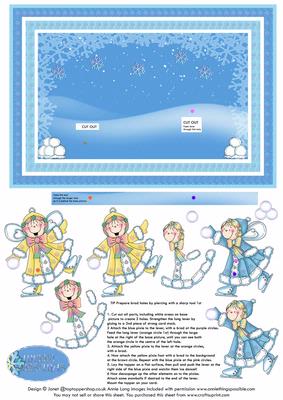 Animated Moveable Christmas Decoupage Snow Pixies - CUP13944_68 ...
