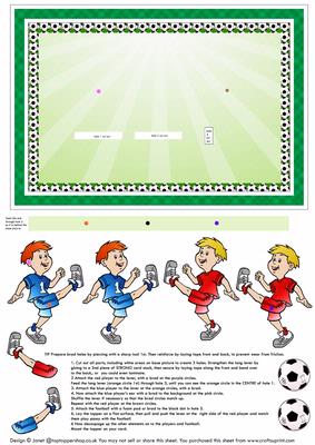 Football / Footballers Card Animated Moveable Decoupage - CUP14375_68 ...
