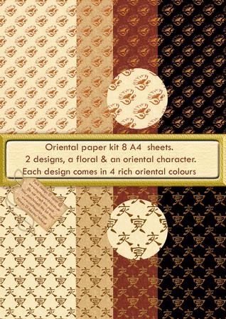 8 Sheet Oriental Paper Pack - CUP18798_68 | Craftsuprint