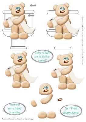 Potty Friend Sheet 2 Birthday or Get Well - CUP200580_68 | Craftsuprint