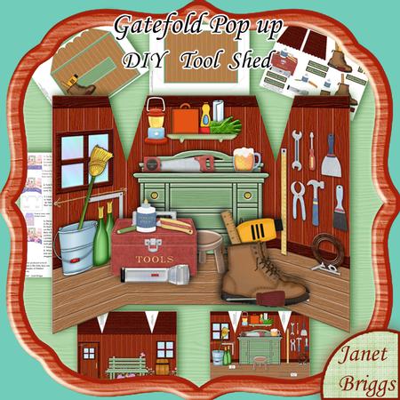 Gatefold Pop Up - the DIY Tool Shed - CUP219616_68 | Craftsuprint