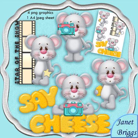 Mice Say Cheese Designer Resource Graphics - CUP334679_68 | Craftsuprint