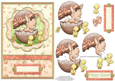 Easter Decoupage Are You the Easter Bunny? - CUP398607_68 | Craftsuprint