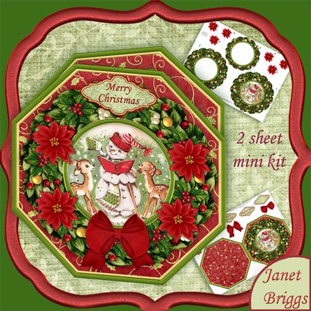 Christmas Wreath Builder Snowman Mini Kit - CUP481060_68 | Craftsuprint