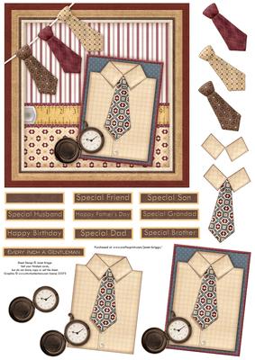 Every Inch a Gentleman Card Topper & Decoupage - CUP523805_68 ...