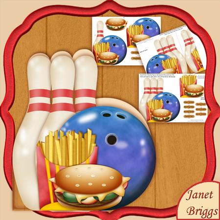 Bowling Night Out Shaped Card Mini Kit & Decoupage - CUP558148_68 ...