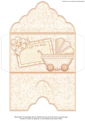 New Baby Pram Money Wallet Gift Voucher Envelope - CUP564886_68 ...