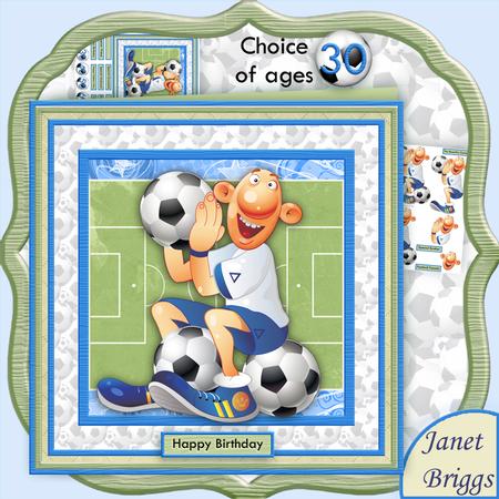 Football Fanatic 8x8 Mini Kit & Decoupage for Men - CUP600722_68 ...