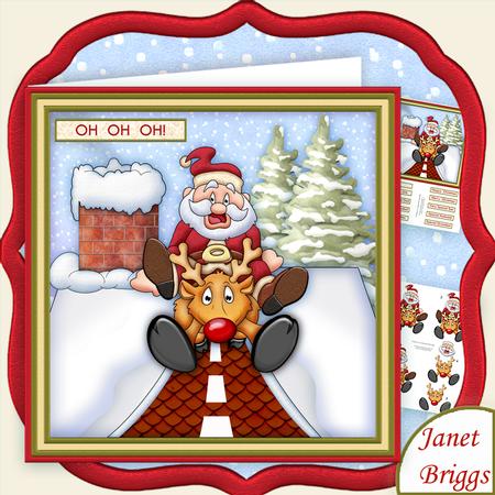 Oh Oh Oh! Crash Landing Christmas 7.5 Decoupage Mini Kit - CUP652841_68 ...