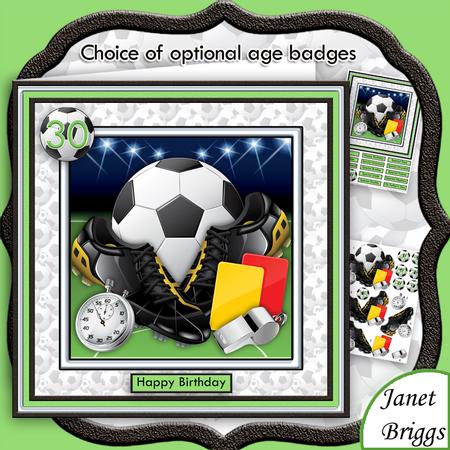 Football Soccer Equipment 8x8 Decoupage Mini Kit with Ages - CUP676517 ...