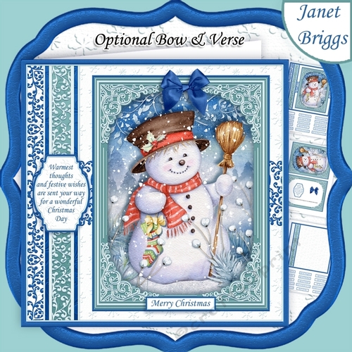 CHRISTMAS SNOWMAN 7.8 Quick Christmas Card & Insert - CUP833197_68 ...