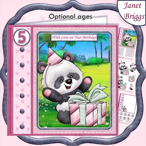 PANDA & SURPRISE GIFT 7.5 Decoupage Ages & Insert Mini Kit - CUP853446 ...