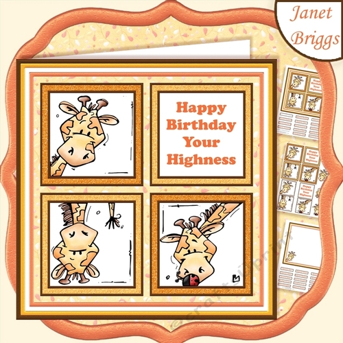 HAPPY BIRTHDAY YOUR HIGHNESS 7.5 Humorous Quick Layer Card Mini Kit ...
