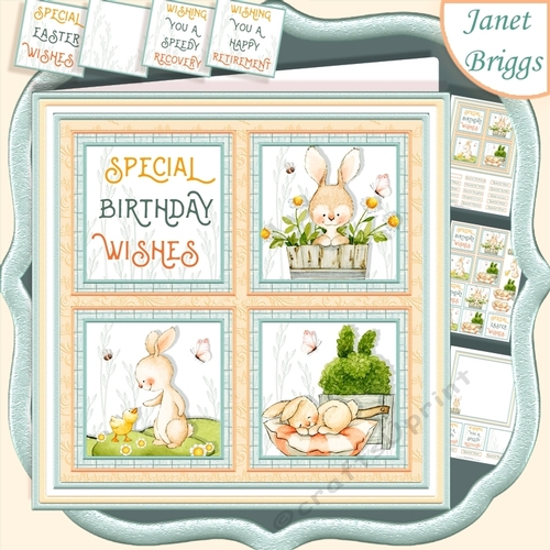 SPRING SQUARES 7.5 Quick Layer Card & Insert Kit All Occasions ...