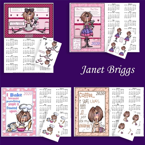 2020 A4 Calendars With Decoupage JJ Humorous Bumper Kit - CUP989062_68 ...